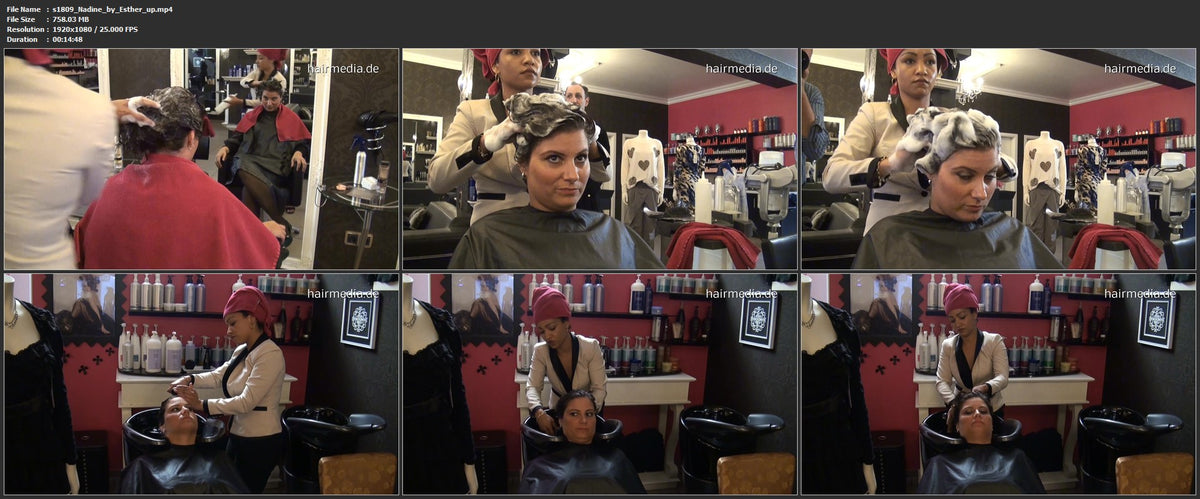 395 Nadine by Esther in towel upright shampooing hairwash – hairmedia.de